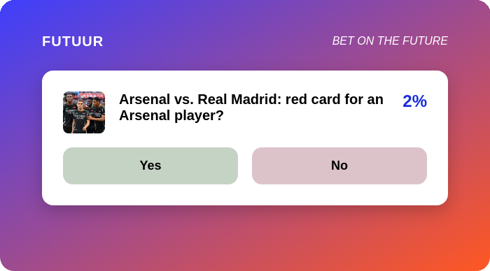 Arsenal vs. Real Madrid: red card for an Arsenal player? - UEFA ...